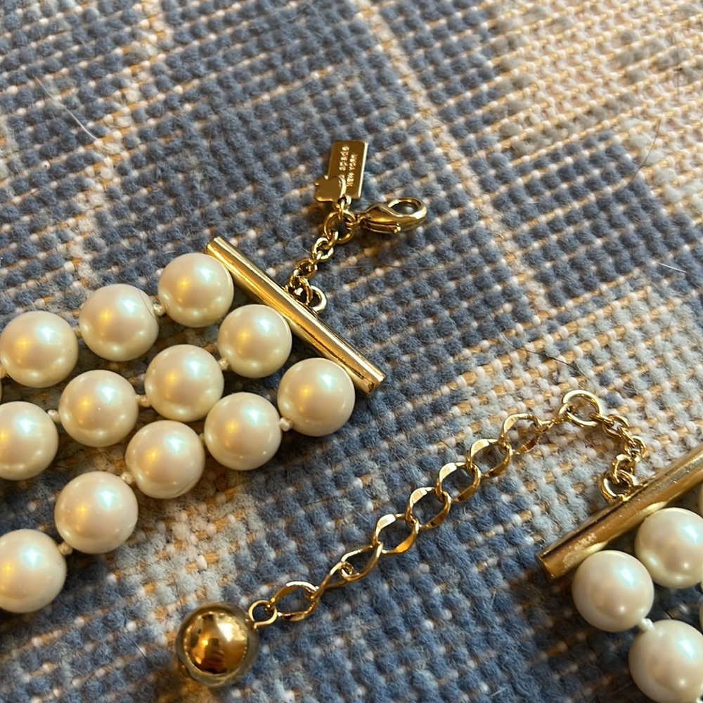 Kate Spade 3-Strand Pearl Necklace - Gem